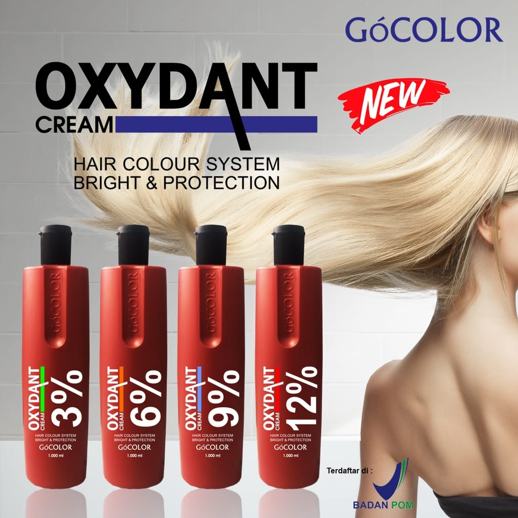 Jual GOCOLOR Oxydant Cream Hair Colour System Bright & Protection 1000 ...