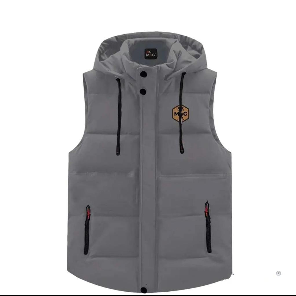 Jual Mngstoreco Rompi Pria Vest Windproof Warna Abu | Shopee Indonesia