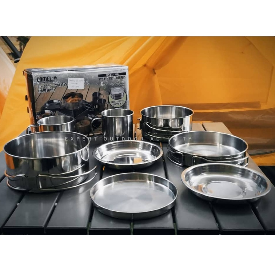 Jual Cooking Set Lengkap Camel Camping Pan Set CW - 301 | Shopee Indonesia