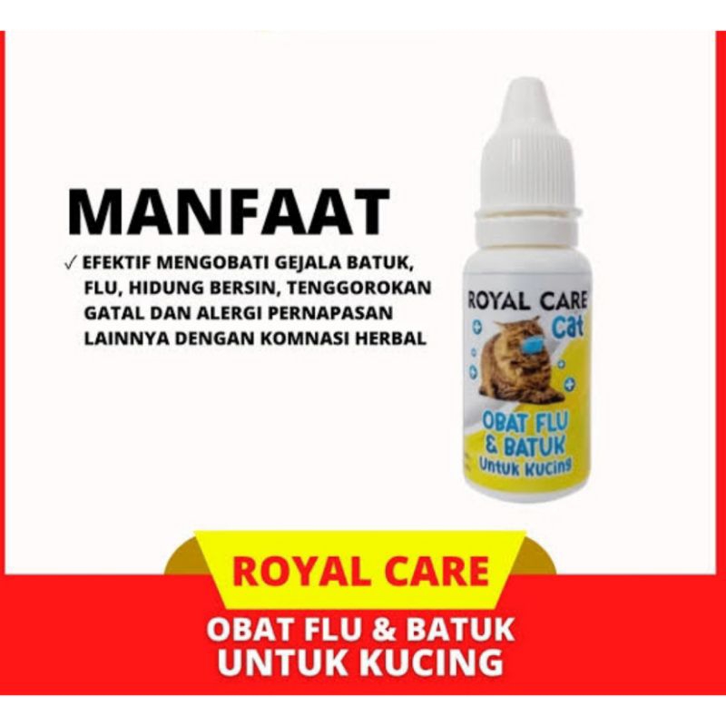 Jual ROYAL CARE FLU Batuk 10ml - Obat Kucing Mengobati Flu Batuk Pilek ...