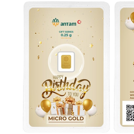 Jual KADO ULANG TAHUN MICRO GOLD EMAS ANTAM HARTADINATA 0.25 GRAM ...