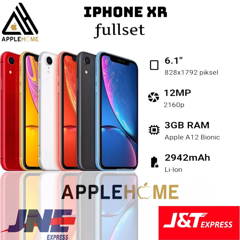 Jual IPHONE XR 64GB | 128GB ALL OPERATOR SCOND FULSET ORIGINAL100 ...