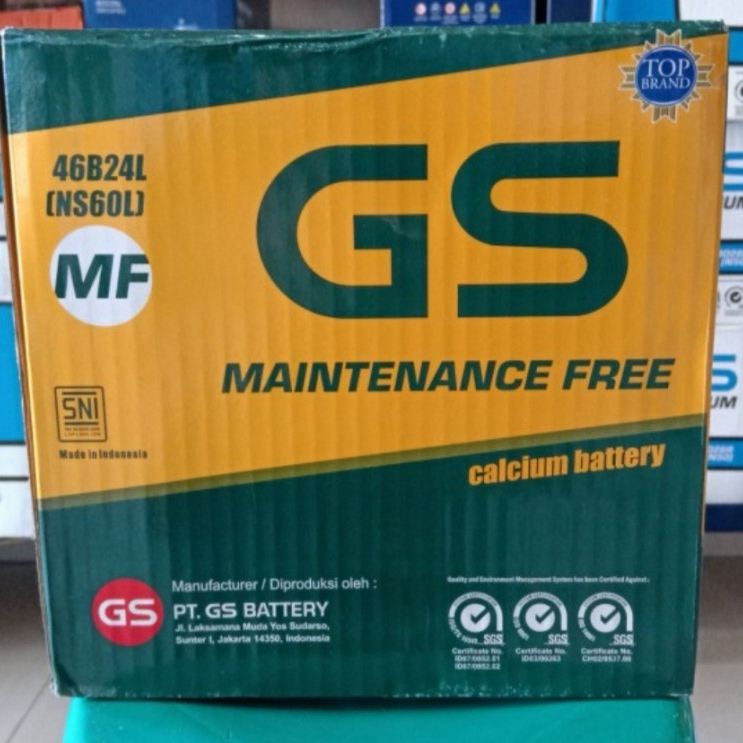 Jual Aki GS NS60L Corolla Corona Voxy Charade Classy Aerio MT Baleno Celerio Grand Livina Sentra ...