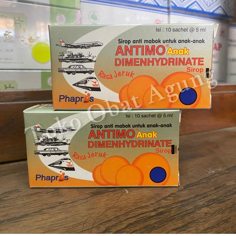 Jual Antimo Anak Rasa Jeruk (1 Box Isi 10 Sachet). Obat Pereda Mabuk ...