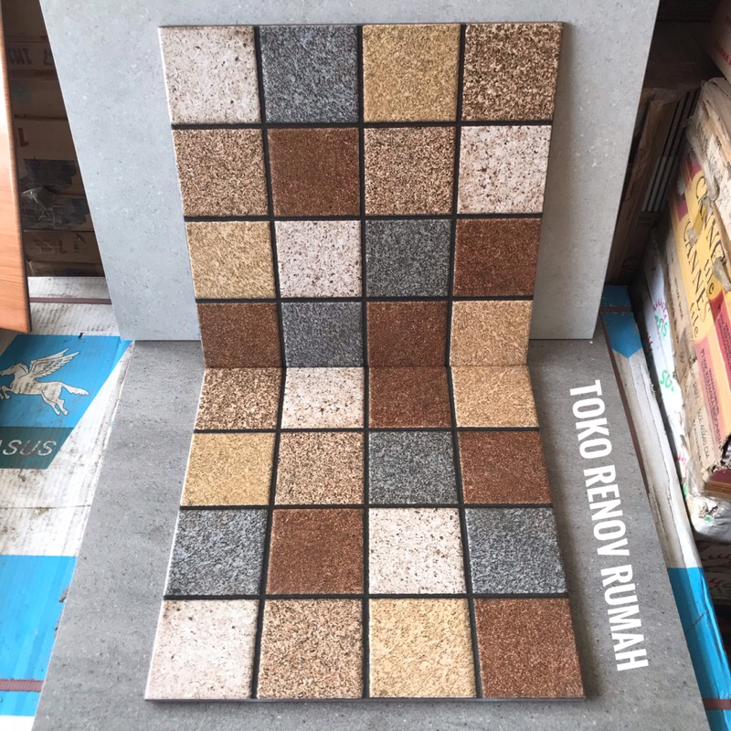 Jual keramik lantai 40x40 (kasar)/ keramik lantai garasi/ keramik taman ... Jual keramik lantai 40x40 (kasar)/ keramik lantai garasi/ keramik taman ...