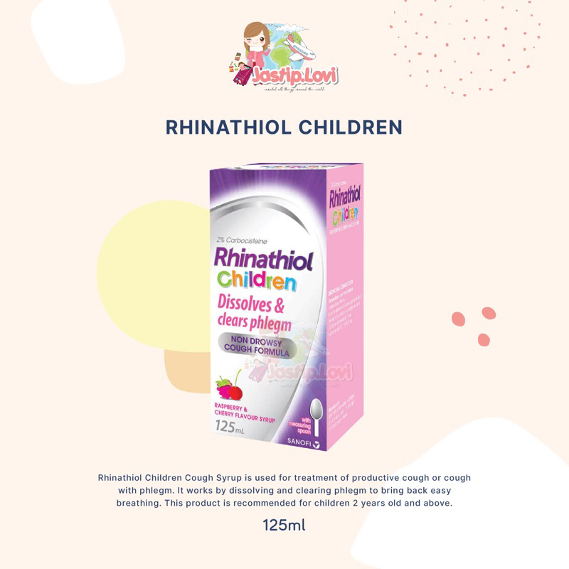 Jual OBAT - Rhinathiol Children Dissolves and Clears Phlegm Cough ...