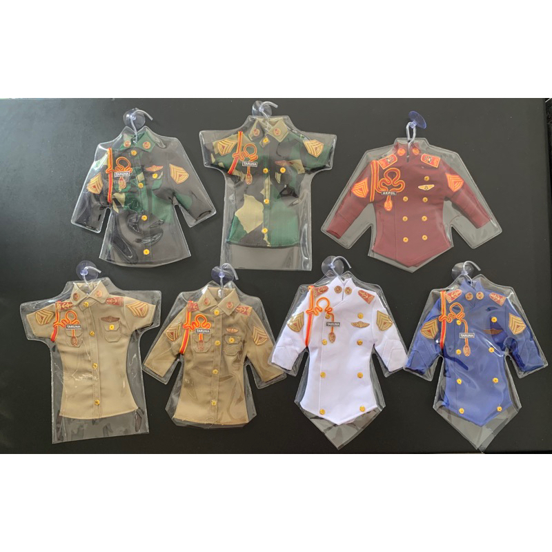 Jual Gantungan Mobil | Tempelan Kaca Kop Kaca Mobil Baju Mini PDH PDL ...