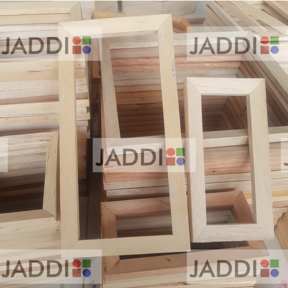 Jual JADDI Spanram kayu 20x50 50x20 cm bingkai dalam kayu frame kanvas ...