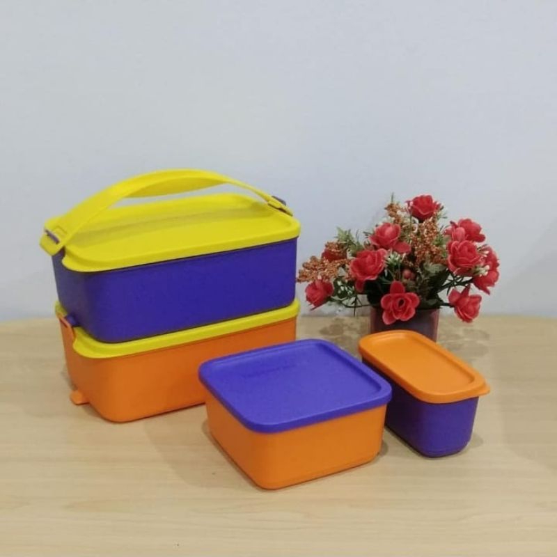 Jual Rantang Makanan 2 Susun Click To Go Deep Set Tupperware Tuppy ...