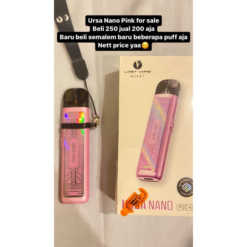 Jual Ursa Nano Pink (Preloved) | Shopee Indonesia