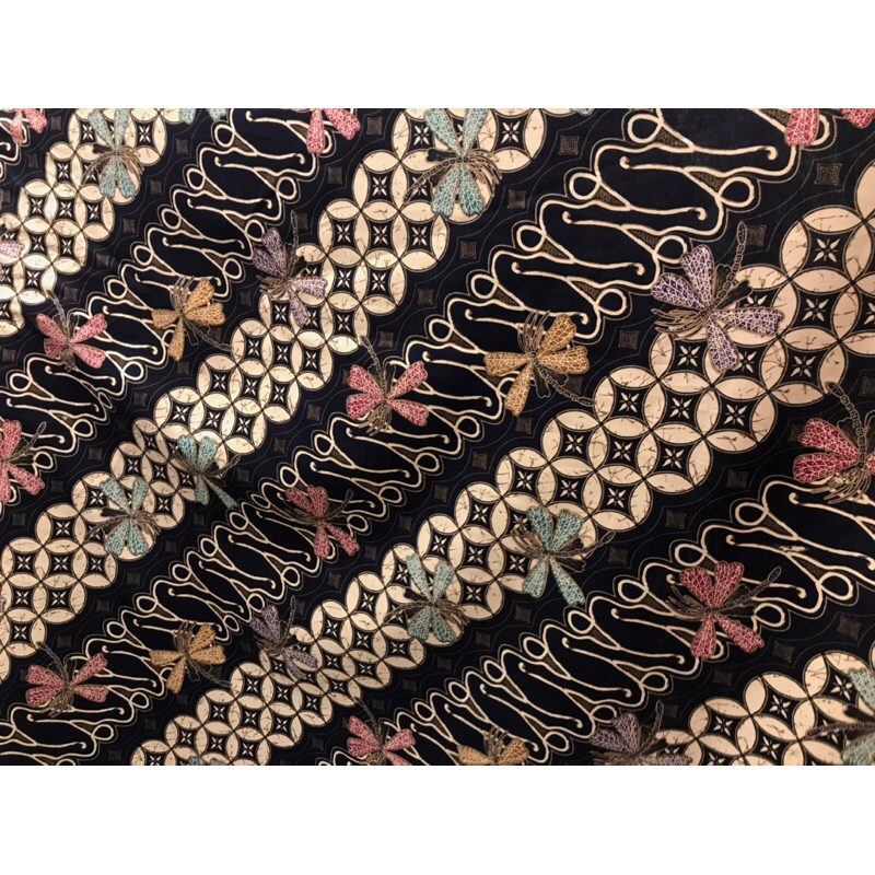 Jual Bahan Batik Katun Linen Natural / Kain Batik Linen Motif Parang ...