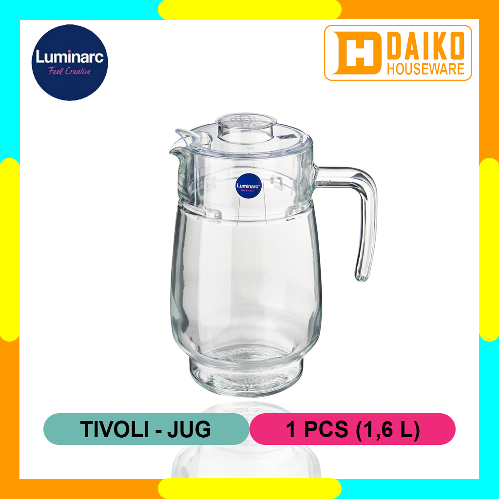 Jual Teko Kaca Luminarc Tivoli - Jug 1.6 L Pitcher Air Minum Original | Shopee Indonesia
