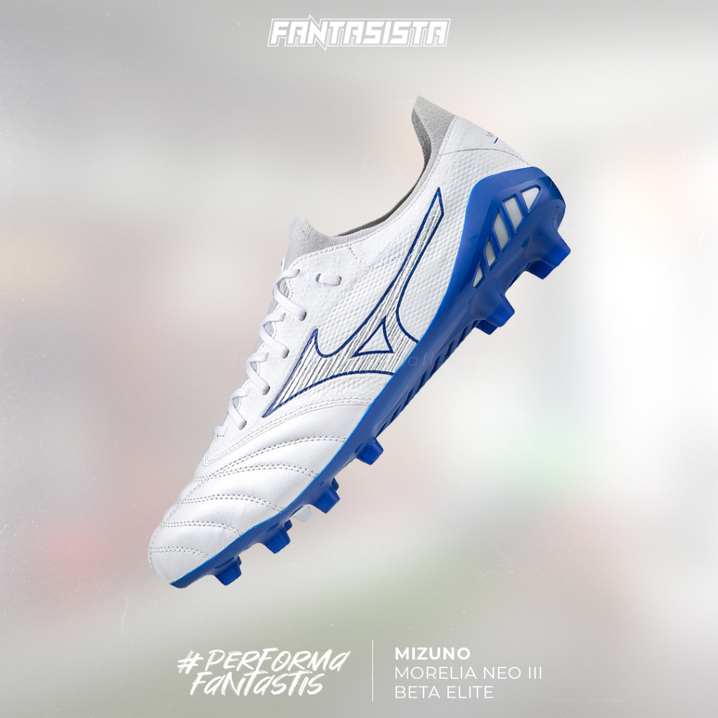 Jual Sepatu Sepak Bola MIZUNO MORELIA NEO III ELITE WHITE / BLUE ...