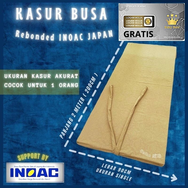 Jual Kasur Lantai Busa INOAC REBONDED Density 55 Ukuran 90 x 200 x 5 ...