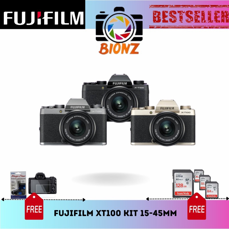 Jual FUJIFILM X-T100 KIT 15 45MM / CAMERA FUJIFILM XT100 KIT 15-45MM ...