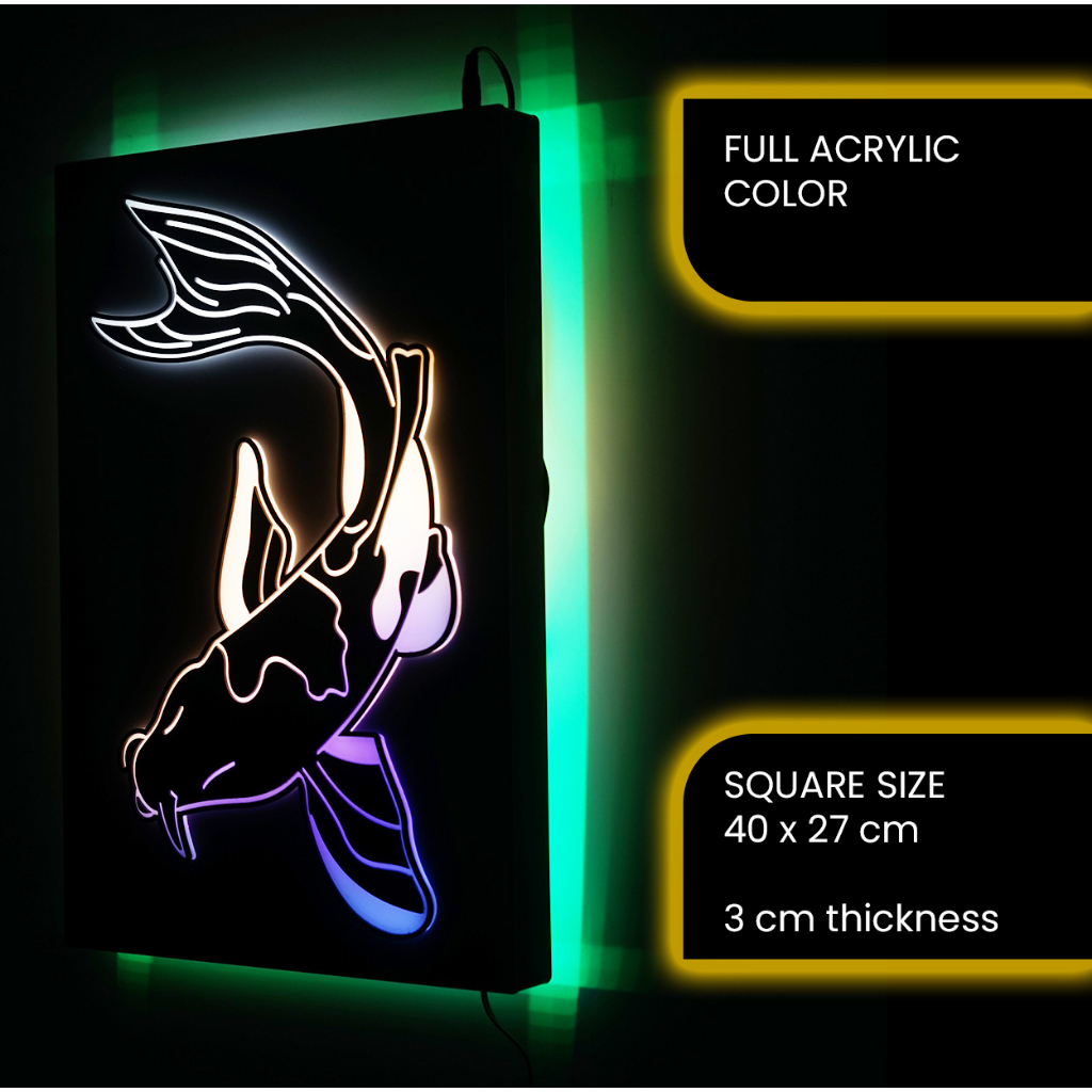 Jual Custom Signage Premium Neon Box Gradasi dan Backlight | Shopee ...