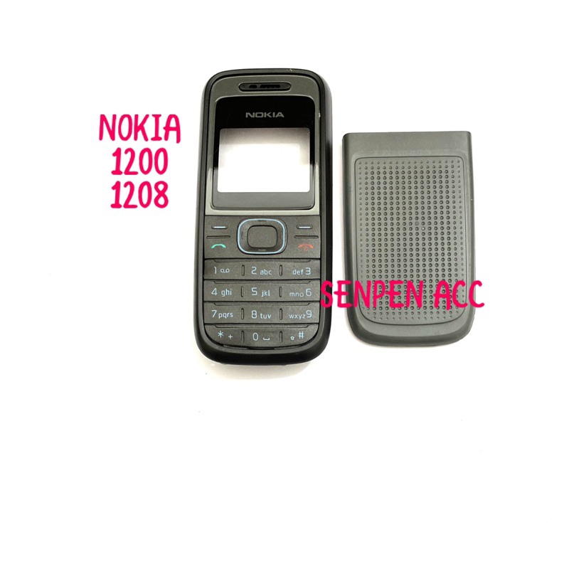 Jual CASING CASSING KESING NOKIA 1200 1208 WARNA HITAM BIRU MERAH PUTIH ...