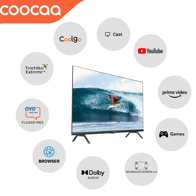 Jual COOCAA 43 inch Digital Smart TV (Model : Coocaa 43S3U) | Shopee ...