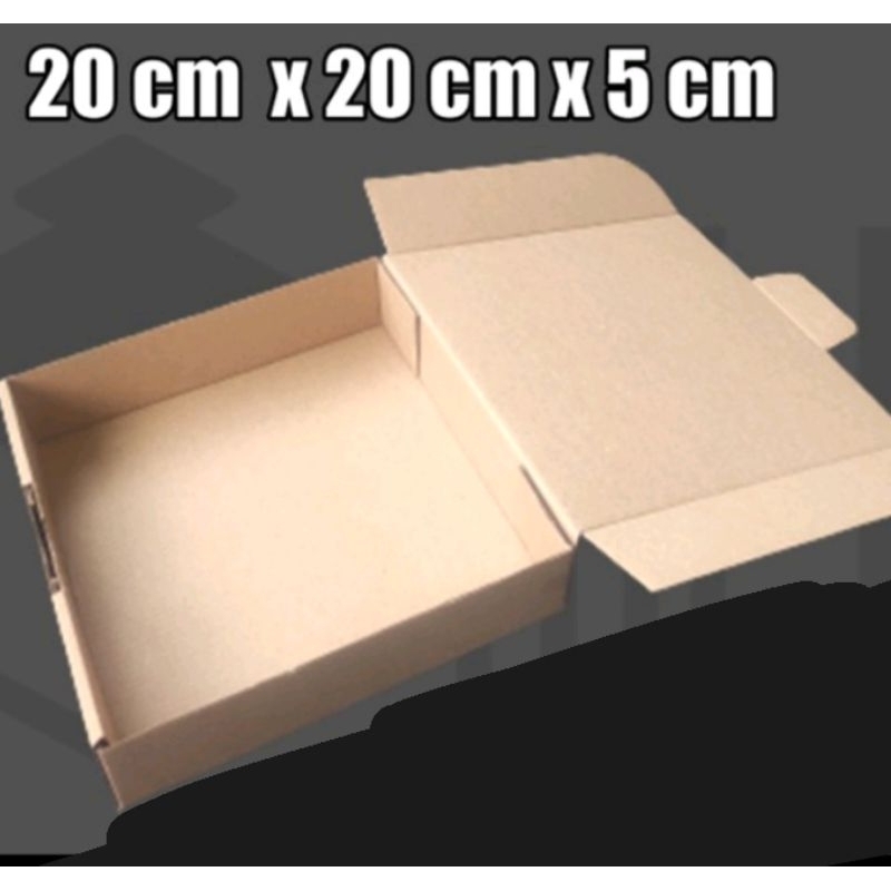 Jual Gift box kotak hadiah kotak souvenir DIY dus Pizza Polos 20x20x5 ...