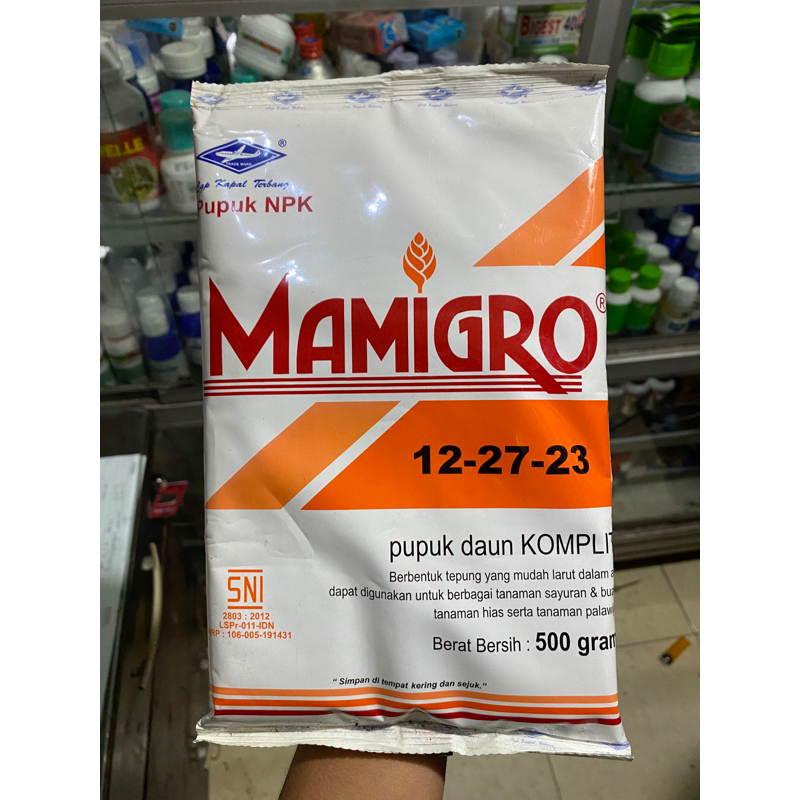 Jual Pupuk npk mamigro 12-27-23 orange isi 500gram | Shopee Indonesia