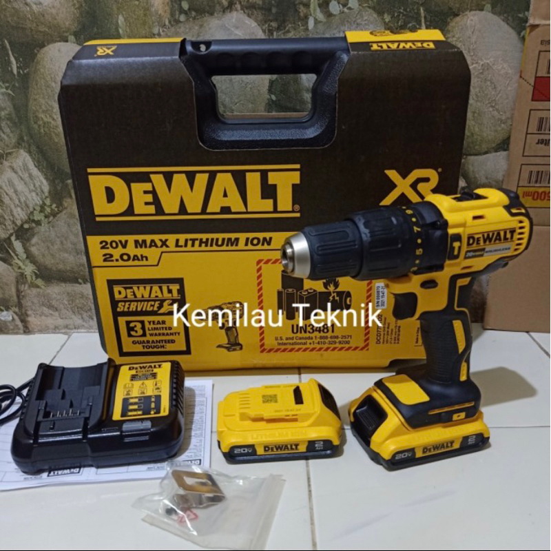Jual Mesin Bor Cordless Hammer Drill 20V DEWALT DCD7781D2 Brushless ...