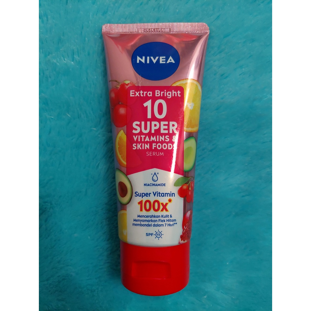 Jual NIVEA Extra Bright Body Serum 10 Super Vitamin & Skin Food ...