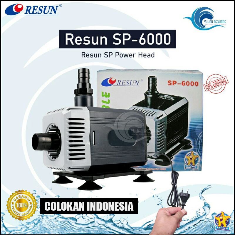Jual Resun SP-6000 Pompa Air Celup Submersible Aquarium Water Pump ...