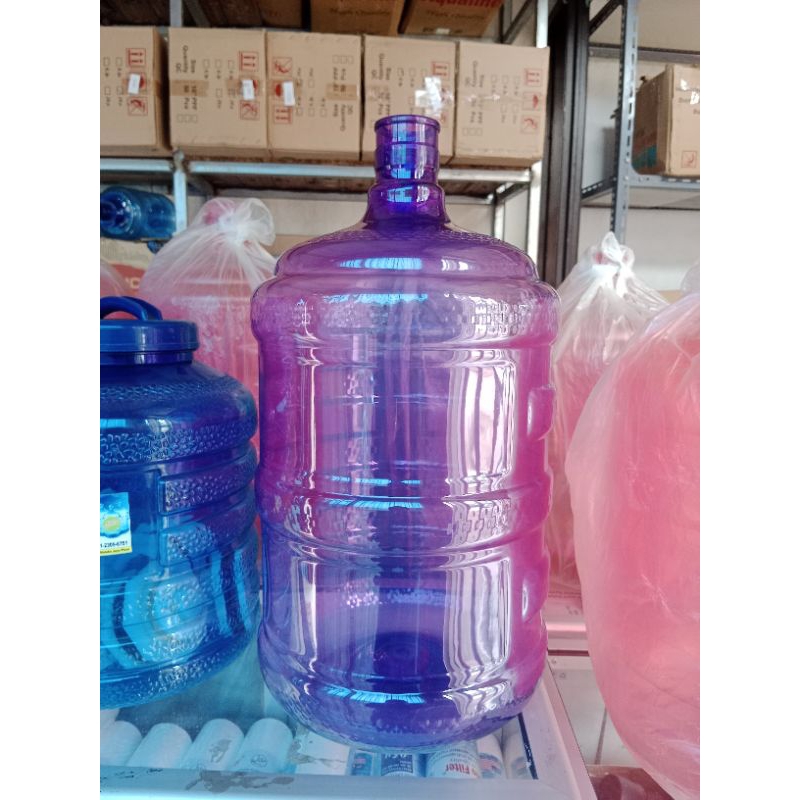 Jual GALON AIR MINUM ISI ULANG PET TEBAL WARNA UNGU UKURAN 19 LITER | Shopee Indonesia