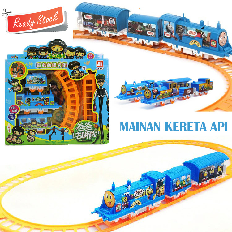 Jual Mainan Kereta Api Elektrik Train Kids Toy Edukasi Anak Kreatif Track Set Play Rel Railway ...