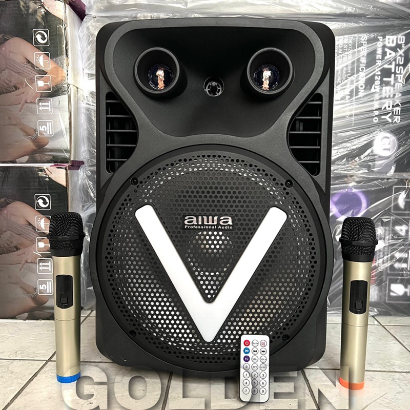 Jual Speaker Portable Wireless Aiwa 238 V - 12 inch Bluetooth | Shopee ...