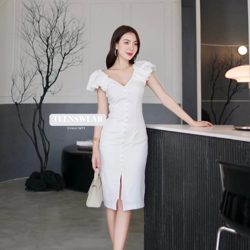 Jual Carlise Dress (Premium Korean Midi Sleeveless Dress Import Bangkok) | Shopee Indonesia
