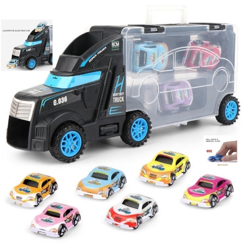 Jual MAINAN MOBILAN ANAK TRUCK KONTAINER BESAR ISI 6 MOBIL PUSH BACK ...