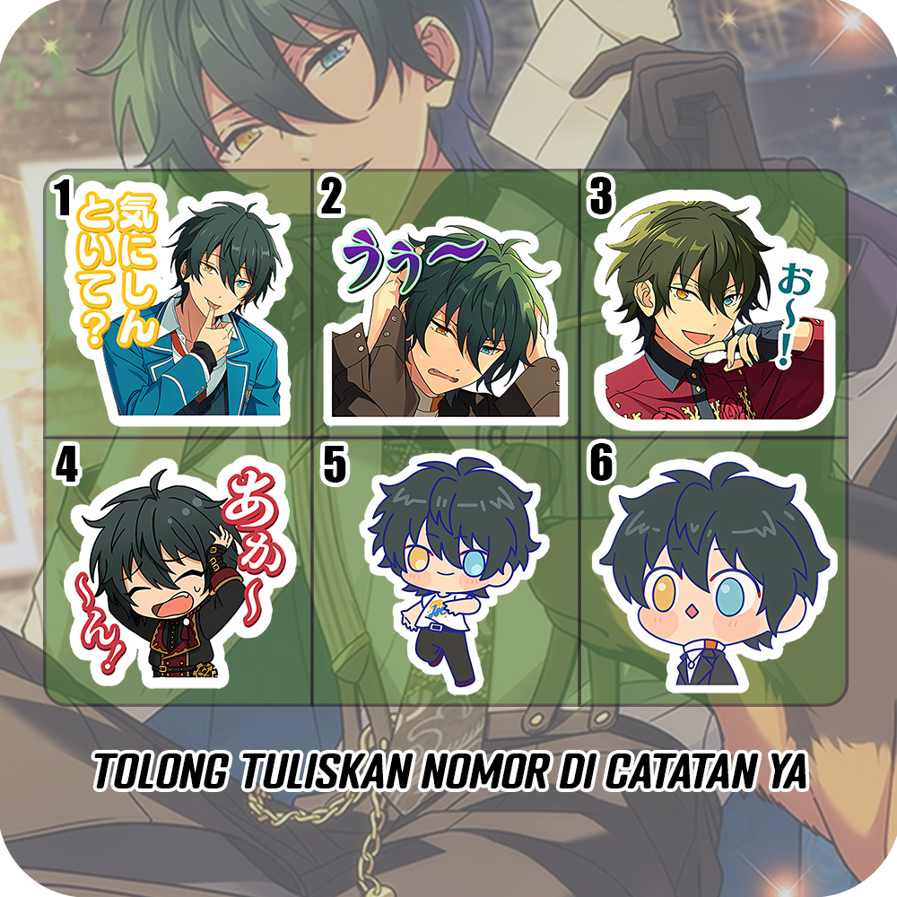 Jual Stiker Glossy Mika Kagehira Ensemble Stars, Sticker Anti Air ...