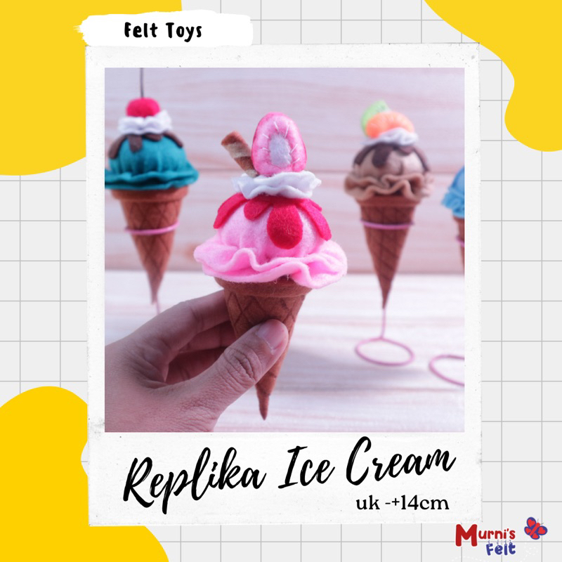 Jual Replika Ice Cream | Flanel | Mainan Anak | Edukasi Anak | Felt ...