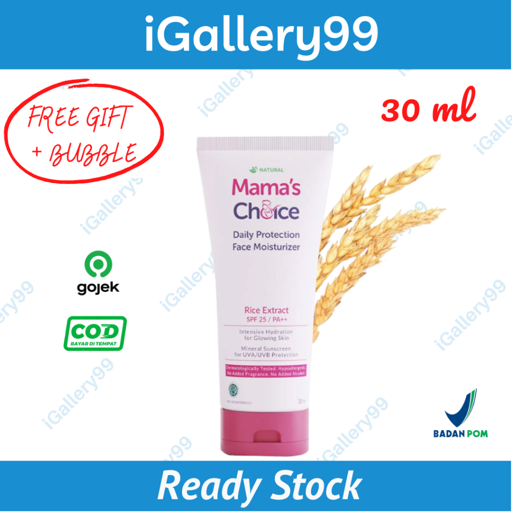 Jual Mama's Choice Daily Protection Face Moisturizer SPF 20 PA++ 30 ml ...