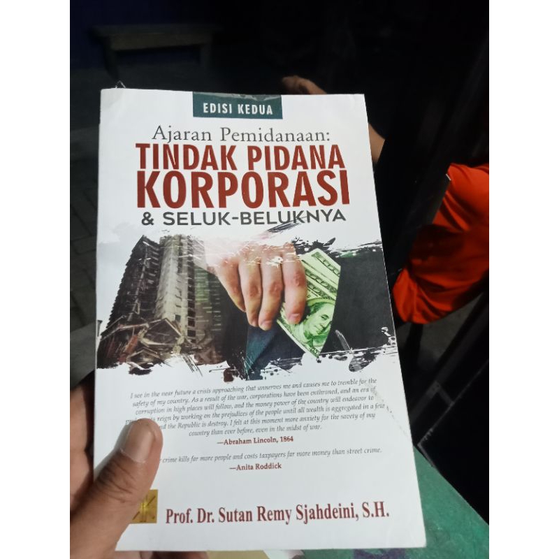 Jual buku ajaran pemidanaan tindak pidana korporasi | Shopee Indonesia Jual buku ajaran pemidanaan tindak pidana korporasi | Shopee Indonesia