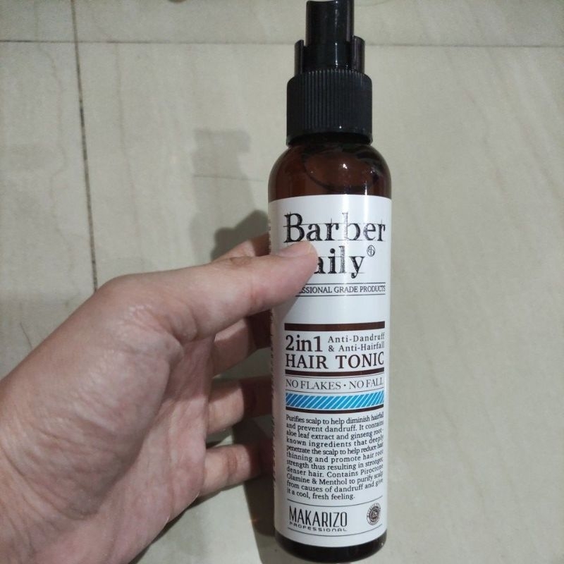Jual Makarizo barber daily 2 in 1 hair tonic 150 ml | Shopee Indonesia
