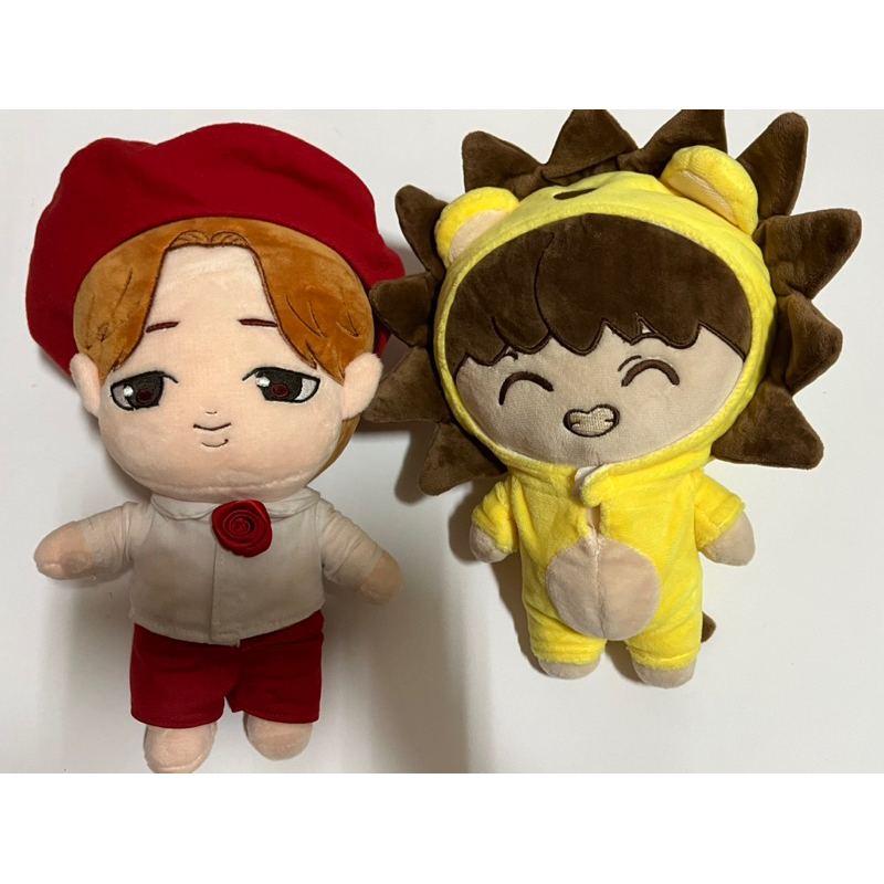 Jual BTS TAEHYUNG V JIMIN FANSITE DOLL (Lion Tae, Chimmy, Baby taetae ...