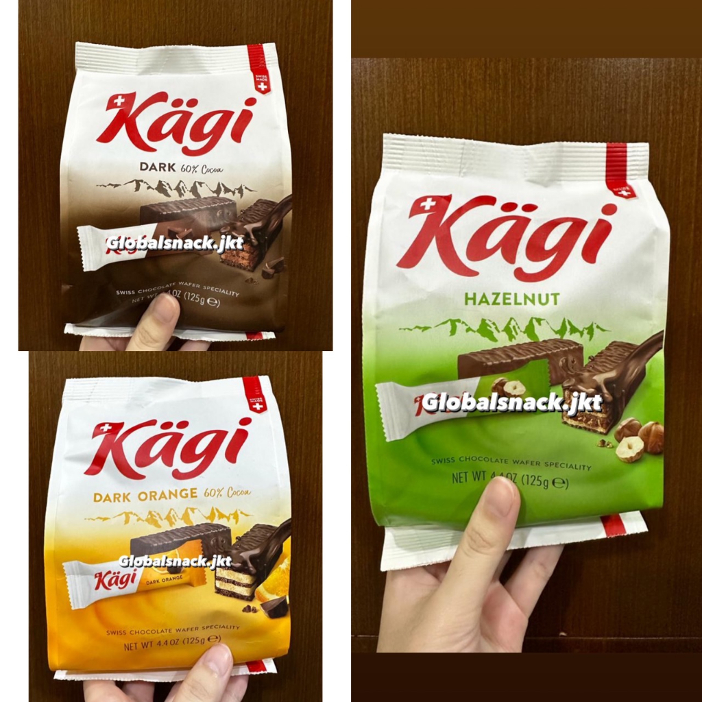 Jual KAGI MINI BAG SWISS CHOCOLATE WAFER DARK ORANGE / HAZELNUT / DARK ...