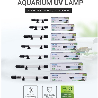 Jual Lampu Uv Ultraviolet Aquarium ARMADA 5 7 9 11 13 15 20 Watt | Shopee Indonesia