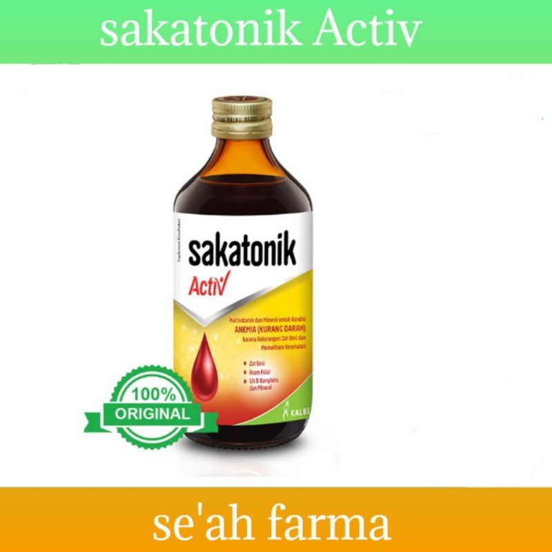 Jual Sakatonik Activ // Multivitamin dan mineral untuk kondisi ANEMIA ...