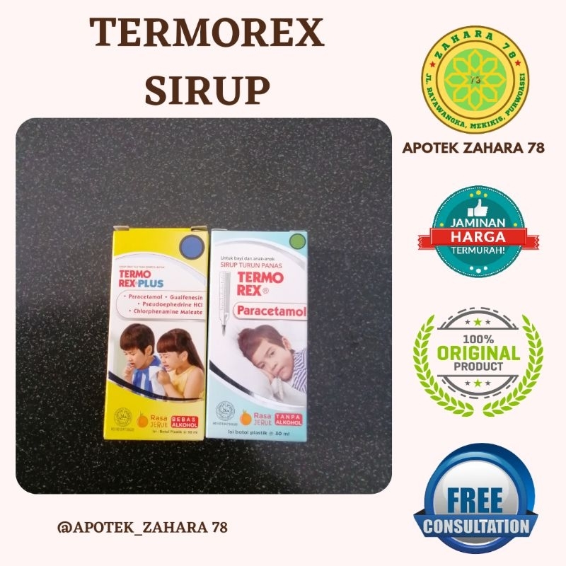 Jual TERMOREX PLUS ANAK SIRUP 30 ML / TERMOREX PARACETAMOL ANAK 30 ML ...