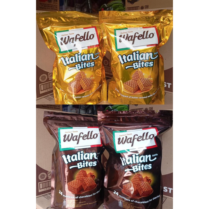 Jual Wafello Wafer Italian Bites 6 Pouch [1 Dus] | Shopee Indonesia