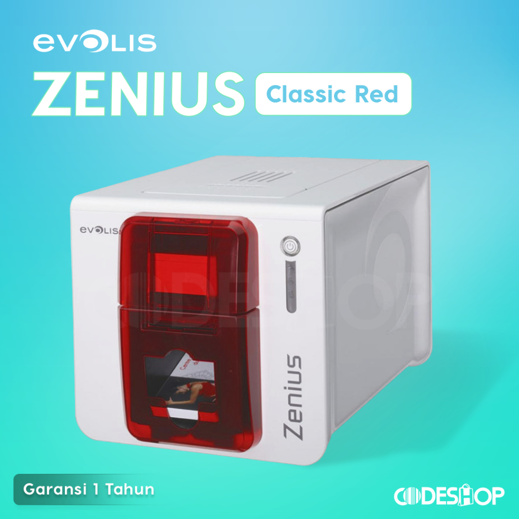 Jual Printer ID Card Evolis Zenius Classic Red Single Side 330 Dpi/USB | Shopee Indonesia