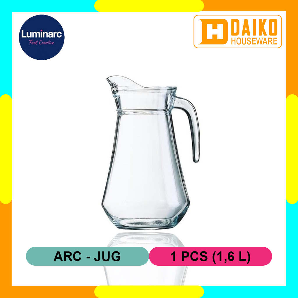 Jual Pitcher Minuman Luminarc Arc - Jug 1,6L - Teko Air Minum Kaca ...