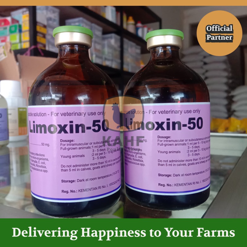Jual Limoxin-50 100 ml Injeksi Intramuskular Antibiotik Hewan ...