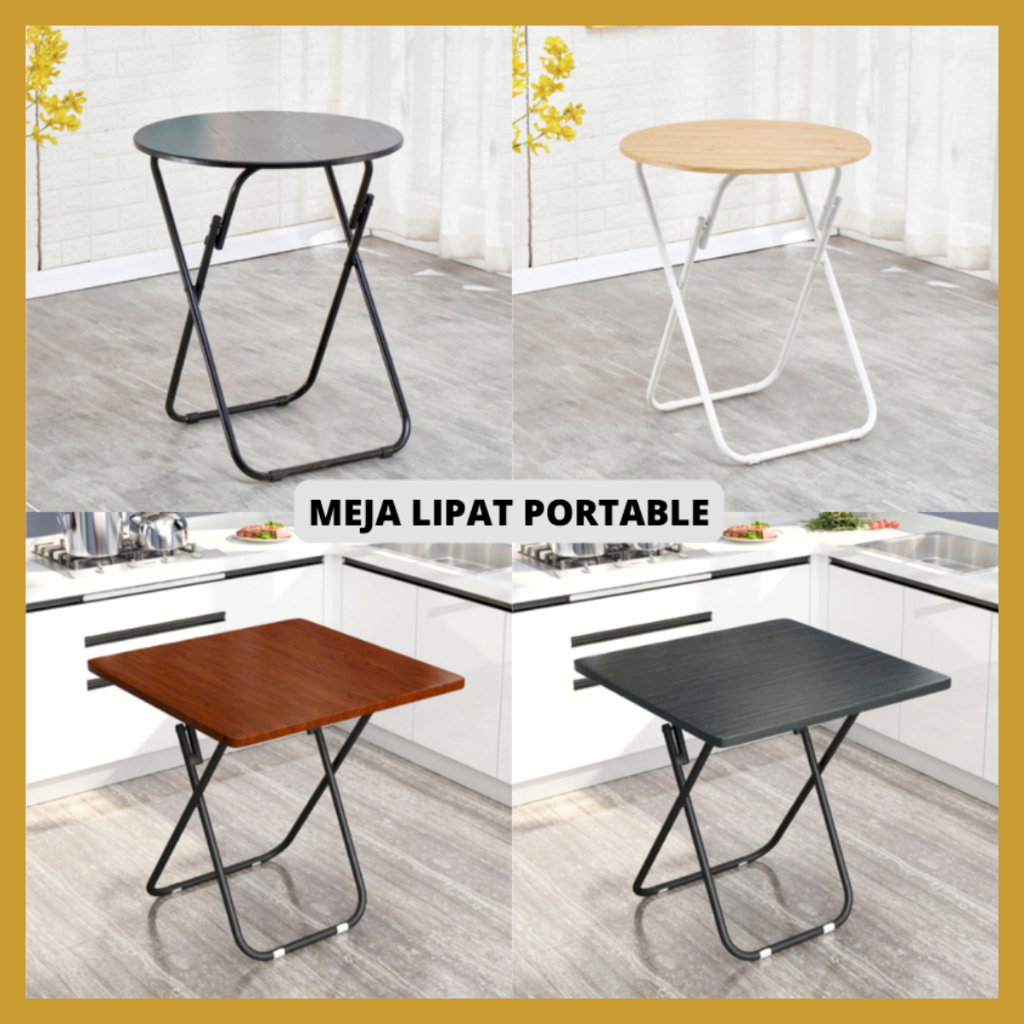 Jual Meja Lipat Portable Meja Lipat Kayu Meja Makan Portable Meja Aesthetic Kayu Meja Kecil ...