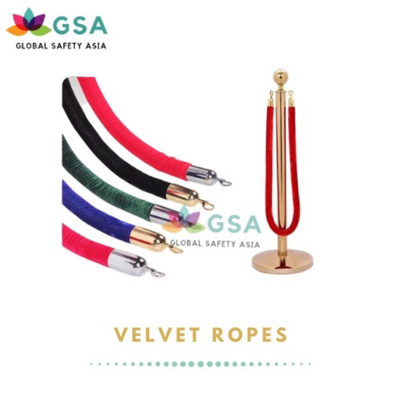 Jual Tali Tiang Antrian Bludru Dan Twisted Ropes | Shopee Indonesia