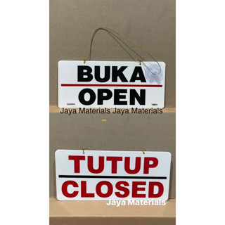 Jual Tempelan dinding atau pintu buka open tutup close atau papan sign ...