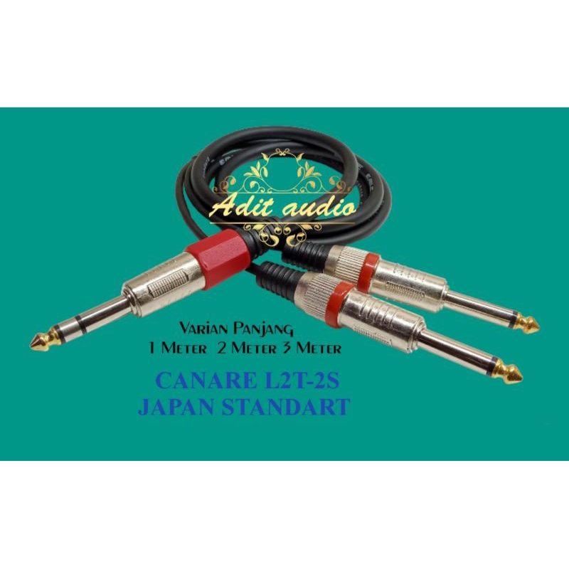Jual Jack Audio Akai TRS 6.5 Stereo To 2x AkaiMono 1m/3m/5m - CANARE -1 METER | Shopee Indonesia